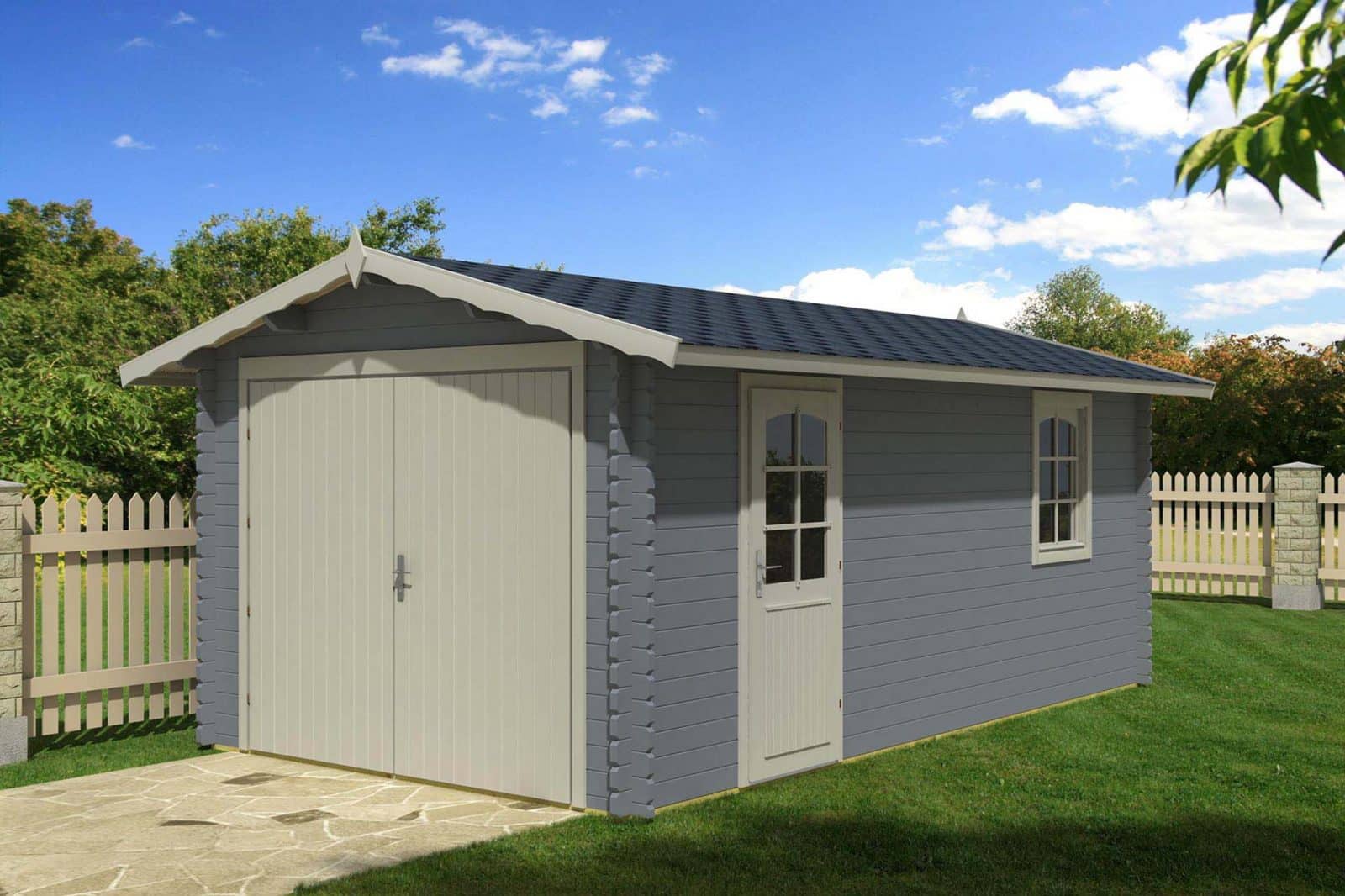 Bil garage 300 på 16,5m2 | Komplet bil garage til billige priser