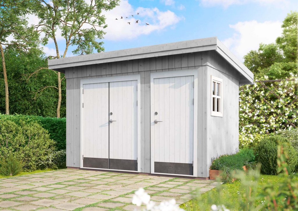 Isoleret skur på 6,6 m2 | Redskabsskur med inderbeklædning