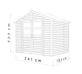 Stormester skur fra TV2 | Moderne haveskur i træ til under 6.999,-