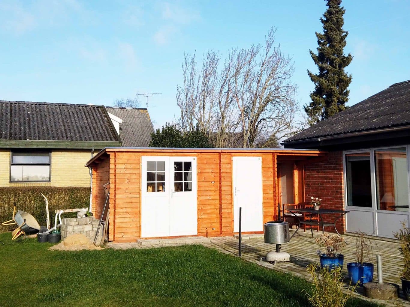 15,5 m2 træskur med to rum | Se priser og tilbud hos Sølund Huse